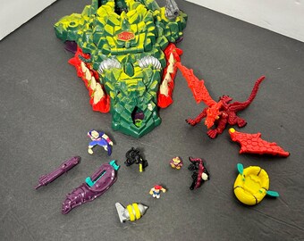 1993 Mighty Max Sting Scorpion Blue Bird Toys 2 Figures Complete Doom ...