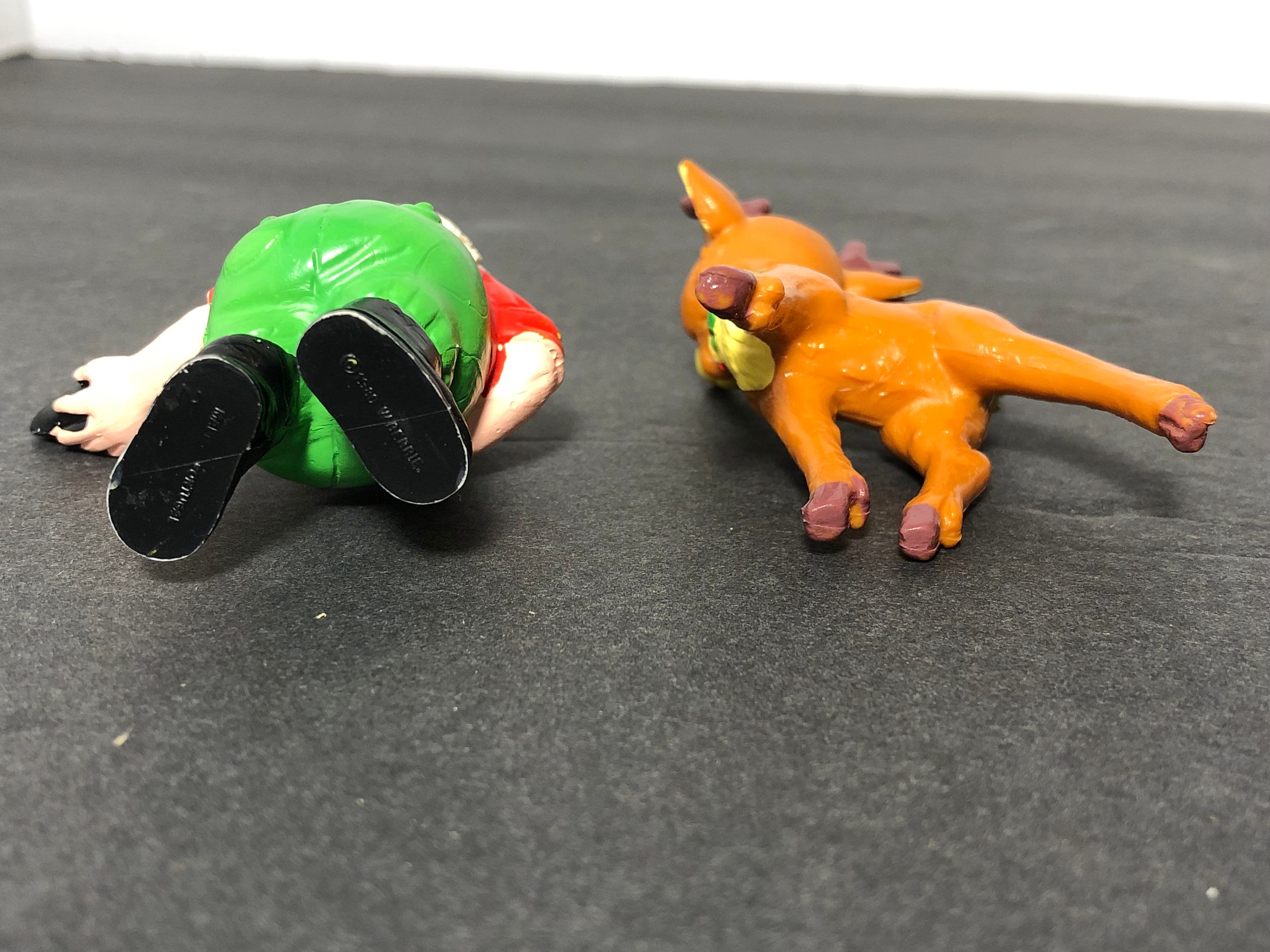 80s Santa and Rudolph the Red Nosed Reindeer 2 PVC Figures - Etsy