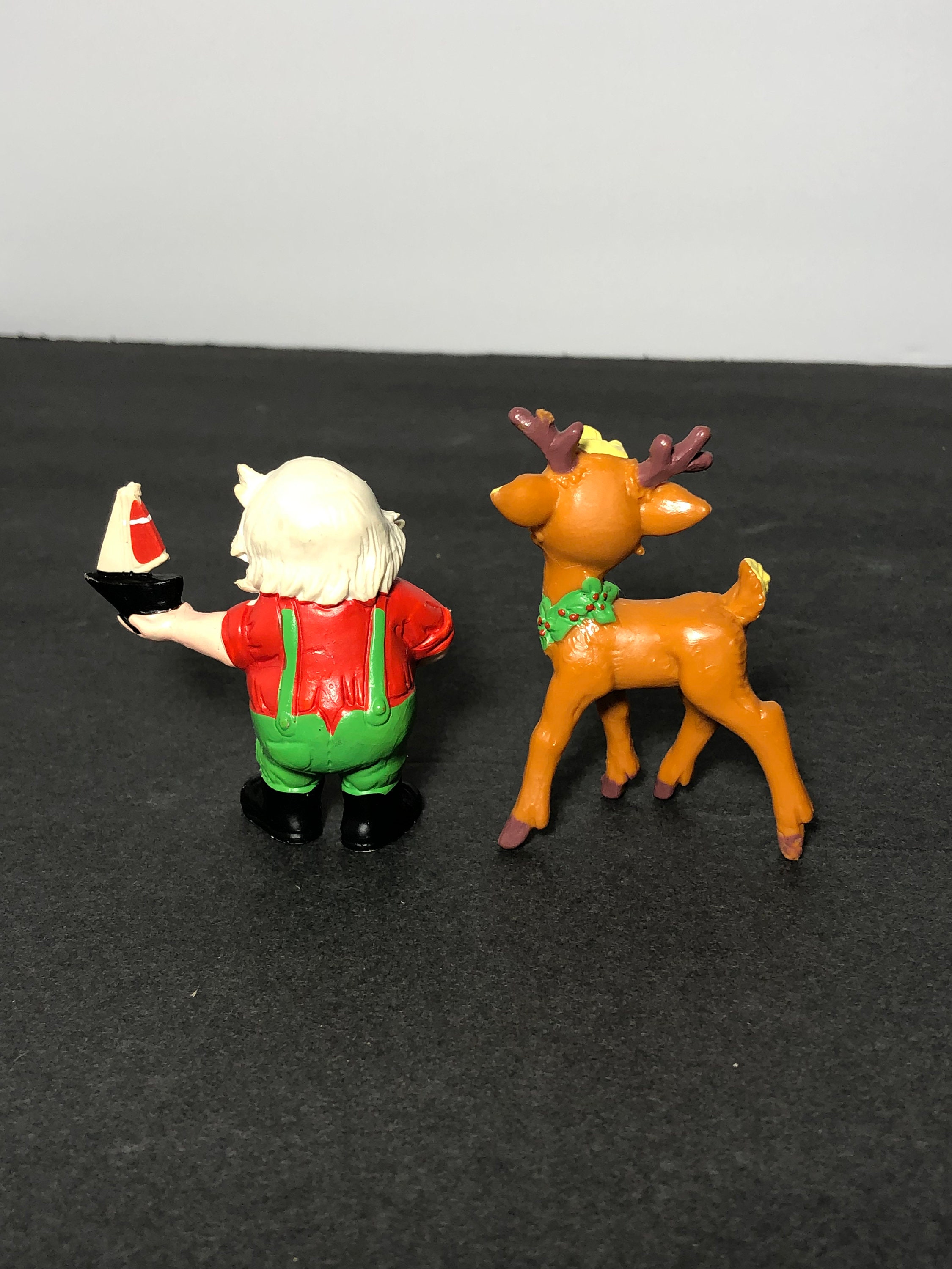 80s Santa and Rudolph the Red Nosed Reindeer 2 PVC Figures - Etsy