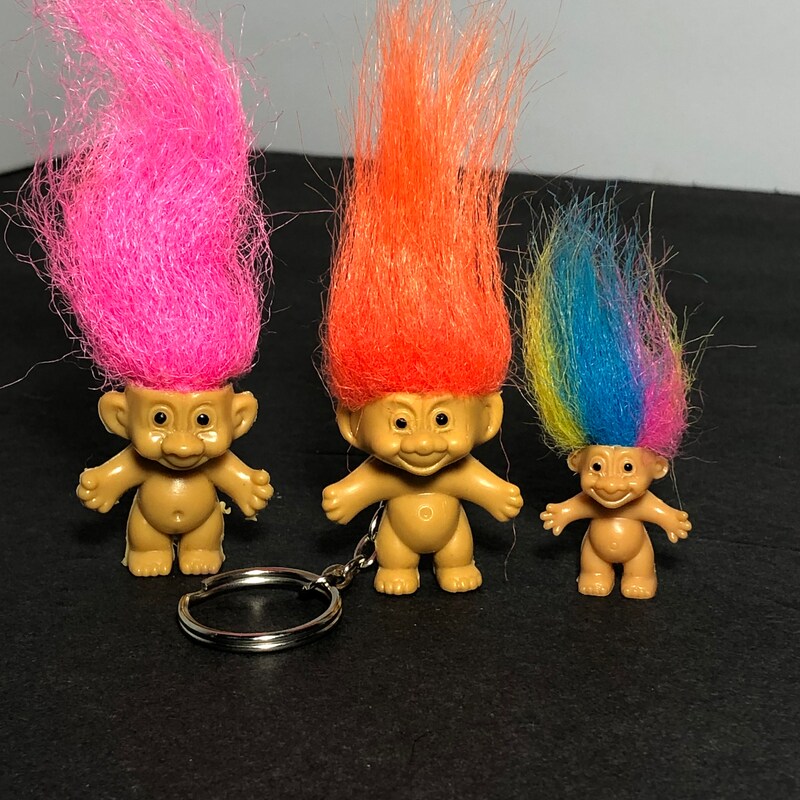 Troll Doll Keychain - Etsy