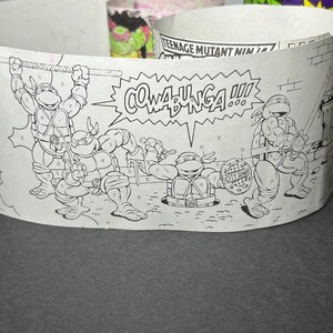 1991 Teenage Mutant Ninja Turtles Crayon by Number Set Rose Art Used ...