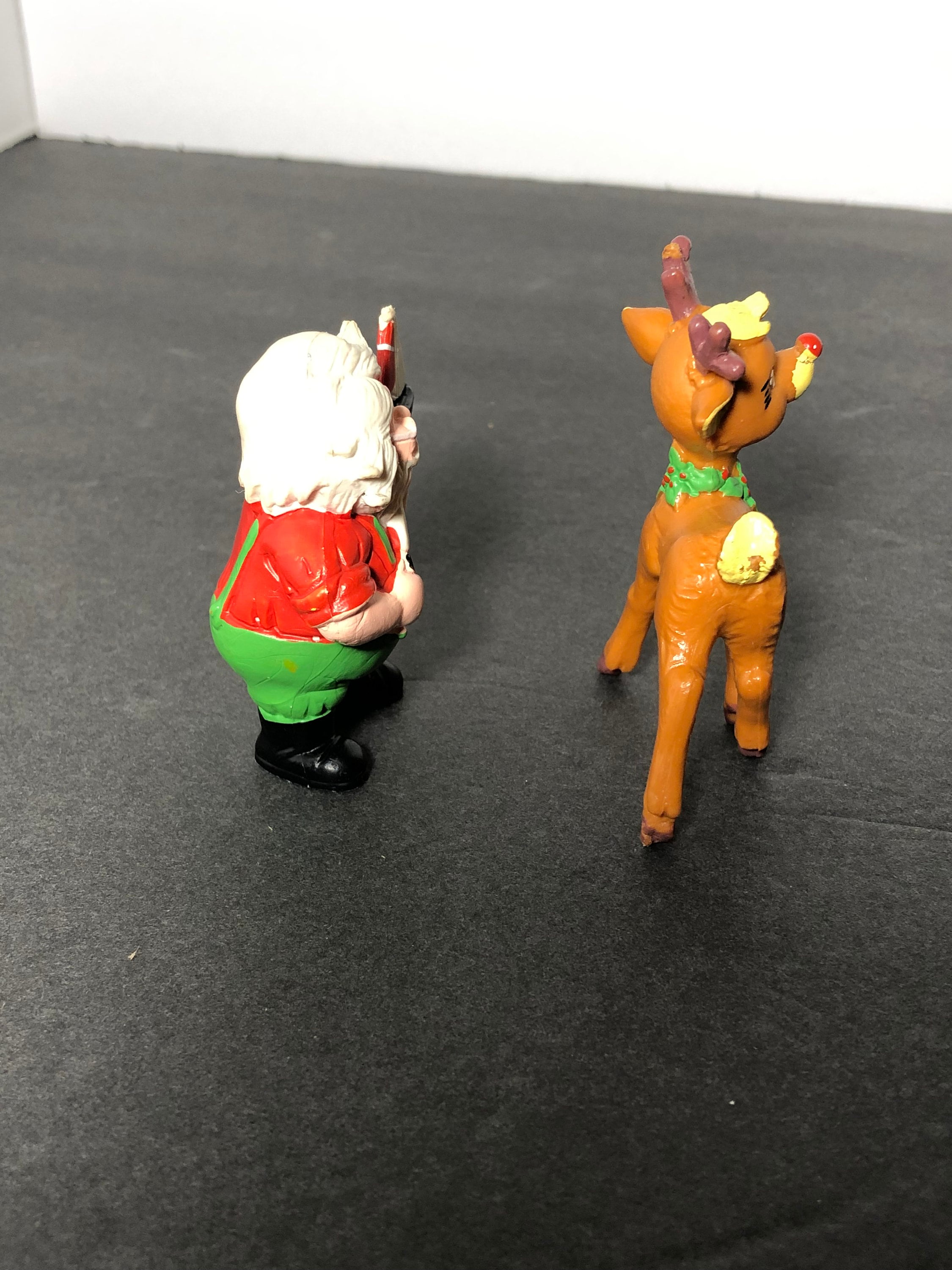 80s Santa and Rudolph the Red Nosed Reindeer 2 PVC Figures - Etsy