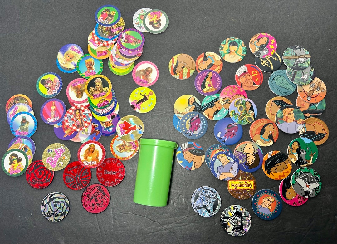 1995 Barbie Pogs and Slammers Mattel Pocahontas Pogs and Slammers ...