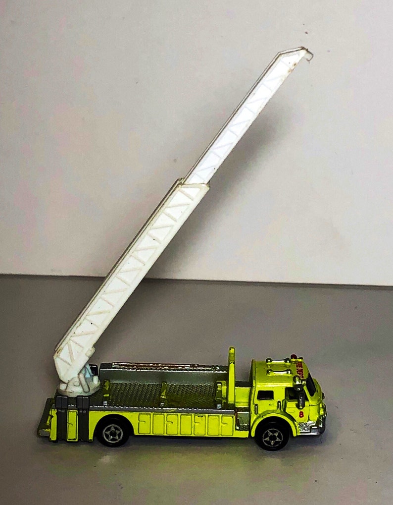 Micro Machines Fire Truck Ladder Truck Green Galoob Deluxe - Etsy