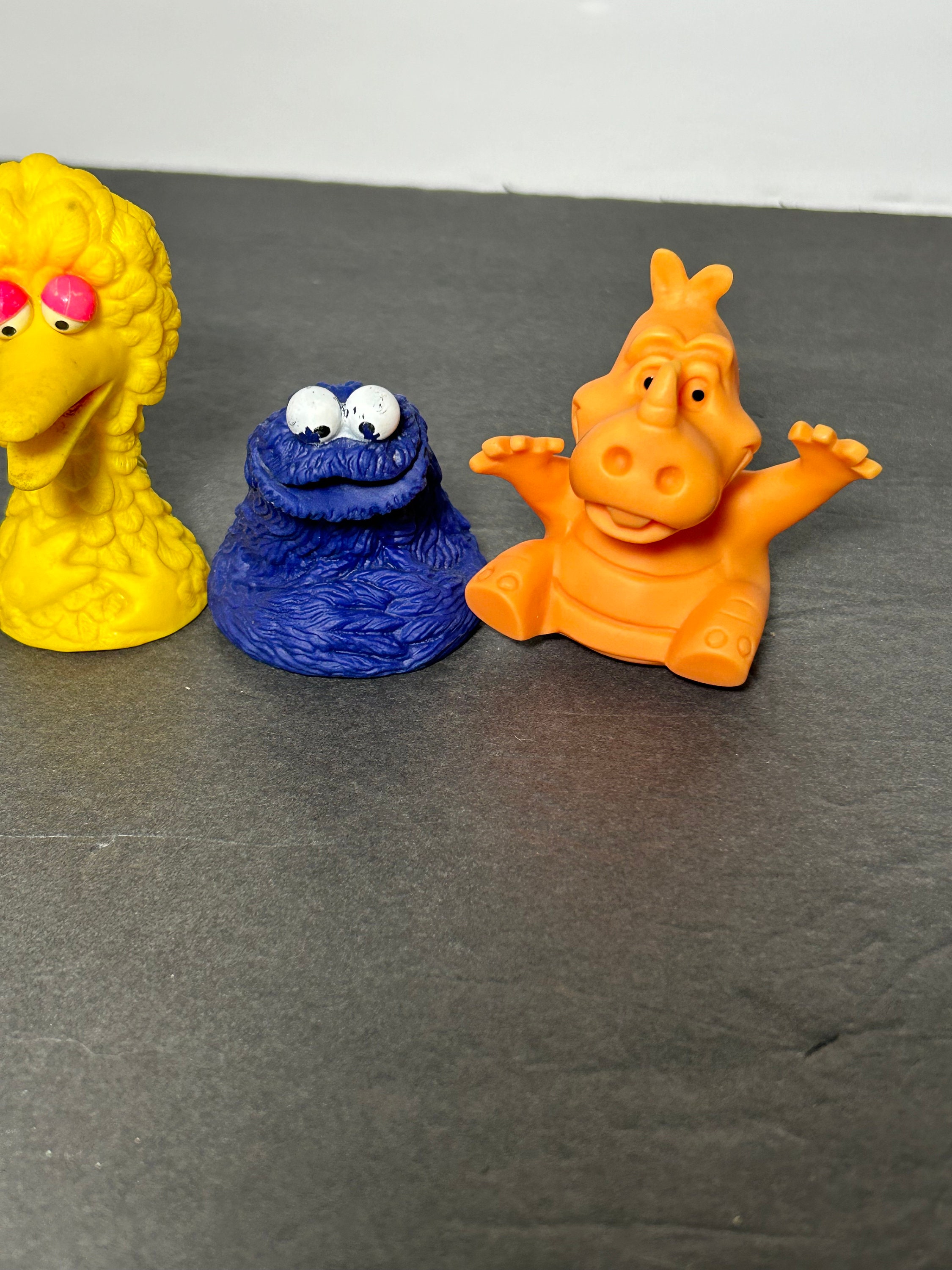 Vintage Finger Puppets Disney Muppets Big Bird Cookie Monster Mickey ...