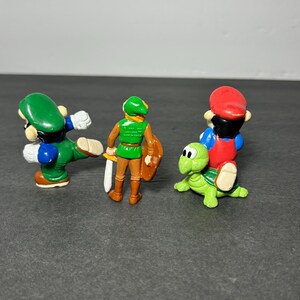 1989 Nintendo Mario Luigi the Legend of Zelda Applause 2.5” Tall Lot of ...