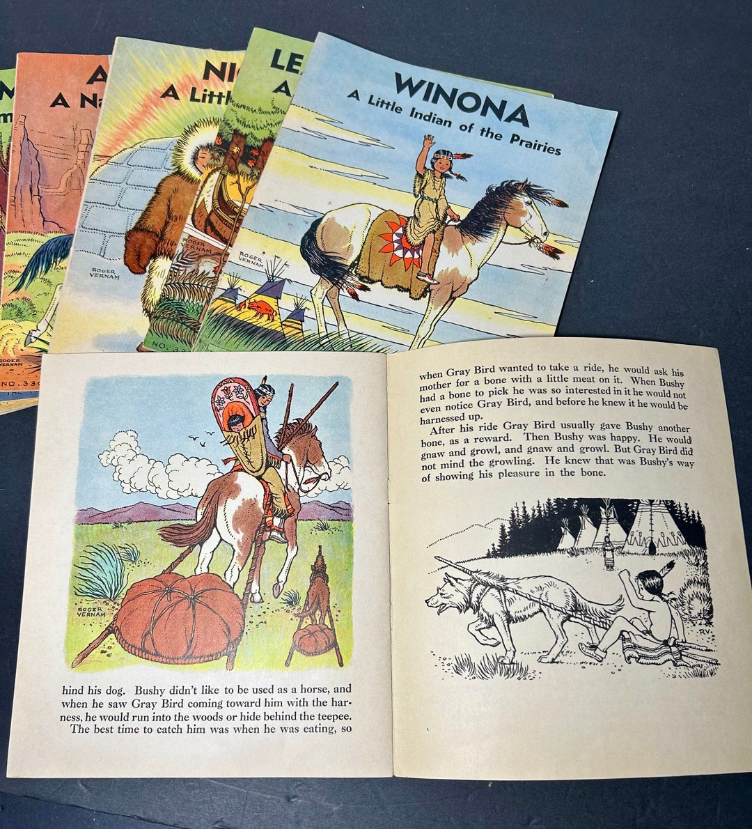 Vintage My Indian Tale Library Childrens Native Book Lot of 8 Rodger ...