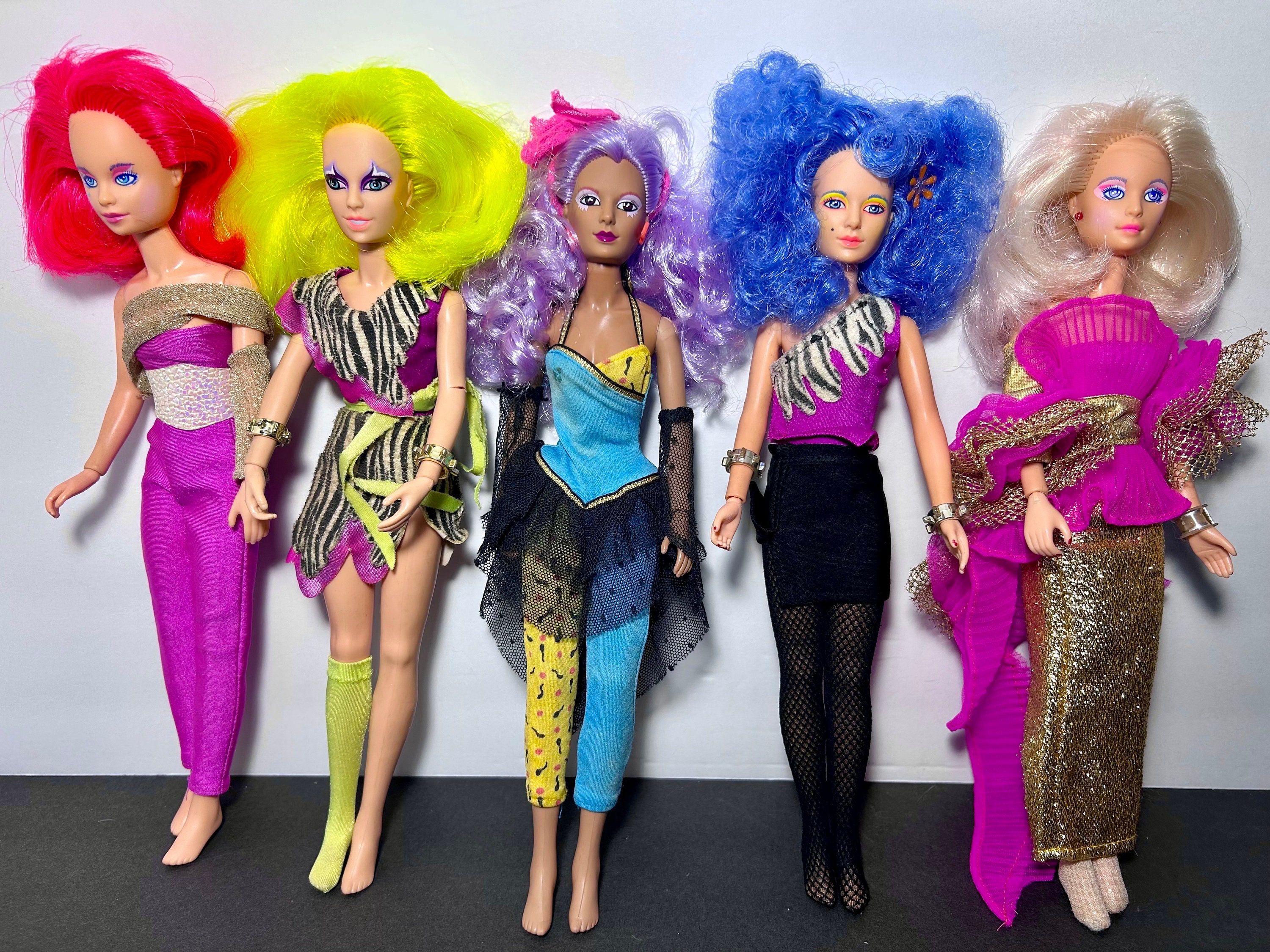 1985 Gold Rush JEM and the Holograms / Misfits Dolls and Accessories ...