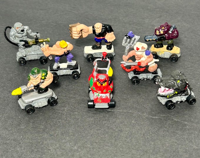 1991 Kenner Savage Mondo Blitzers Crazy 8 Gang Lot 7of8 Pork Chopper ...