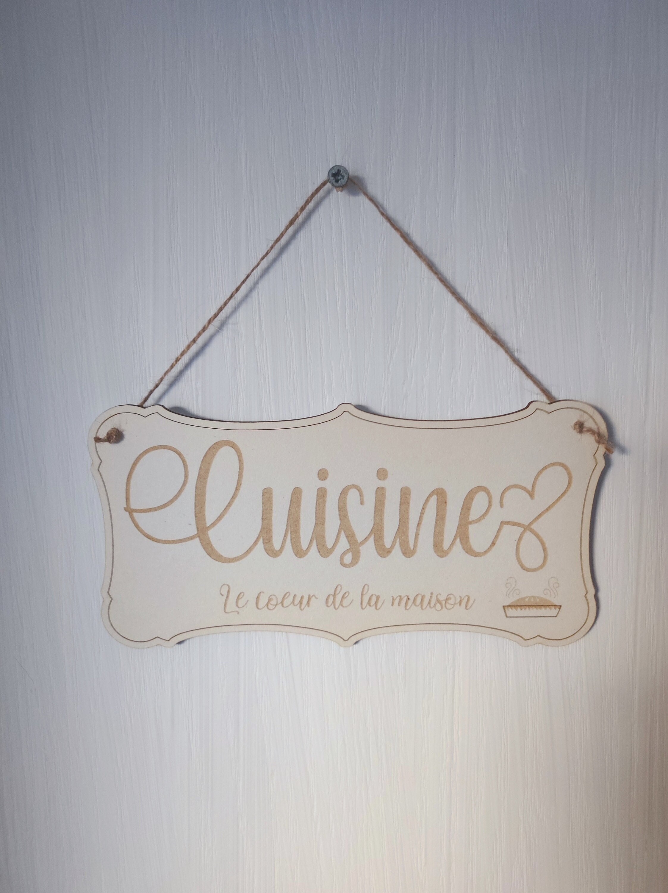 Plaque de porte Personnalisable à votre image, plaque en bois, Pancarte ...