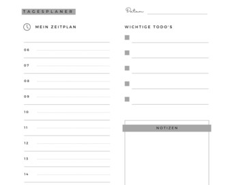 Timeboxing Template Digital Planner Download Planners Honey Timebox ...