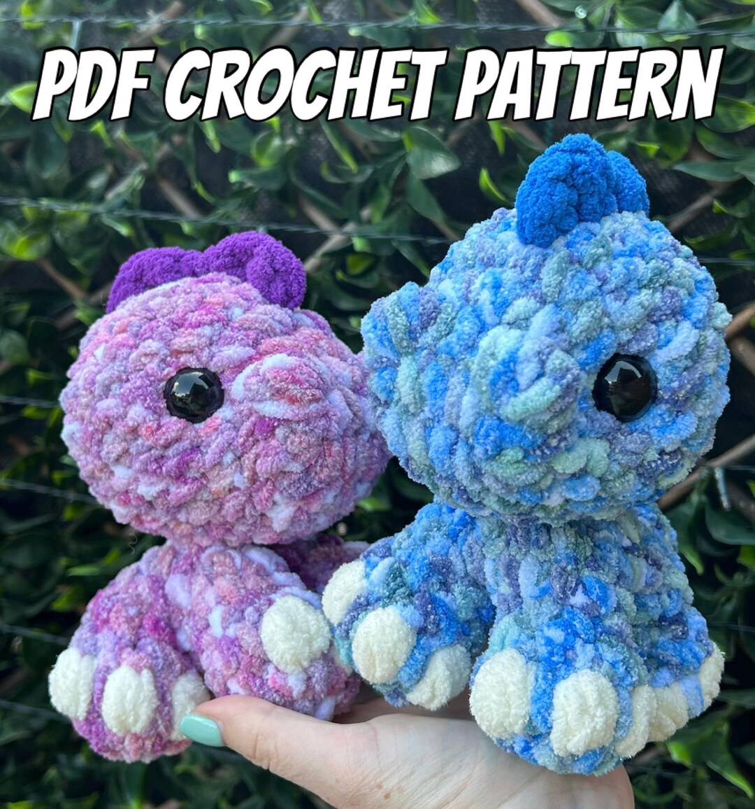 3 in 1 Dinosaur Crochet Pattern - Amigurumi Pdf Pattern - Snuggler ...