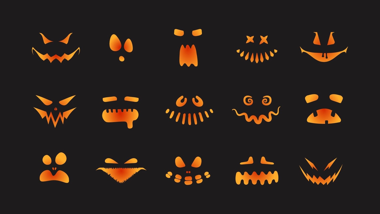 Scary Halloween Pumpkin Faces Carvings - Etsy