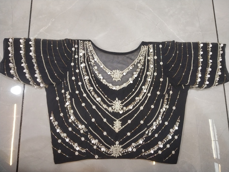 Handwork Beaded Blouse: Bollywood Indian Style - Etsy