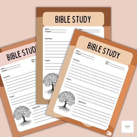 Cute Bible Study Printables