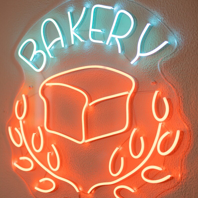 Neon Signs Bakery, Neon Bakery Sign, Bakery Light Sign, Bread Neon Sign ...