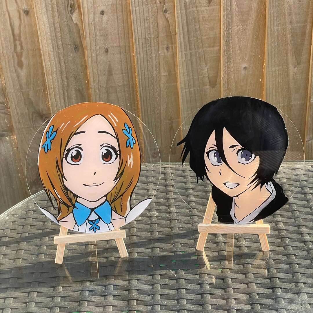 Orihime and Rukia Glass Paintings - Etsy UK