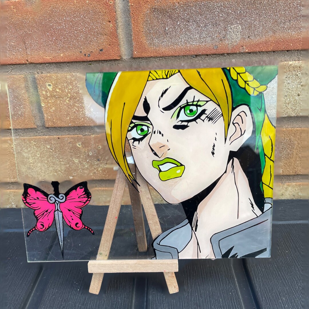 Jolyne Glass Painting - Etsy