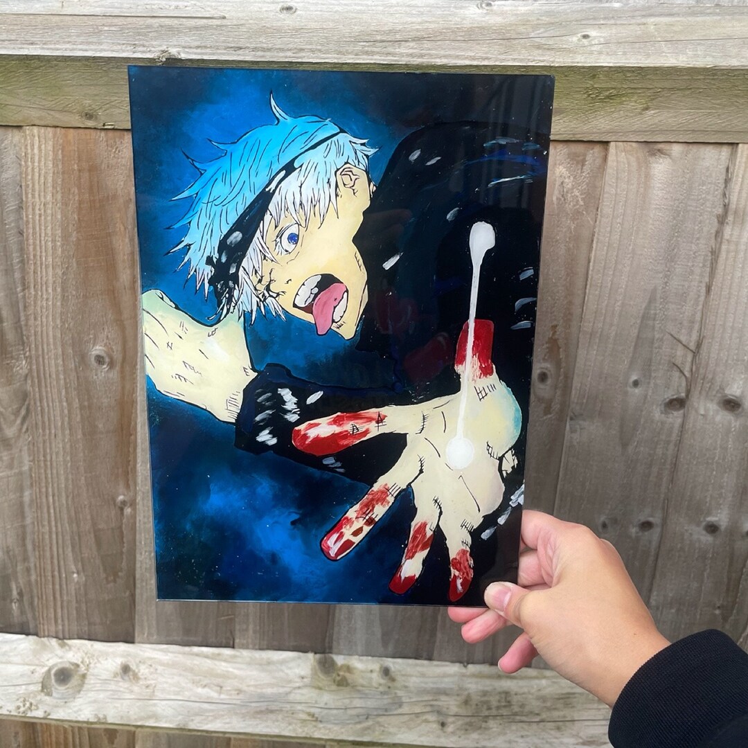 Gojo Glass Painting - Etsy