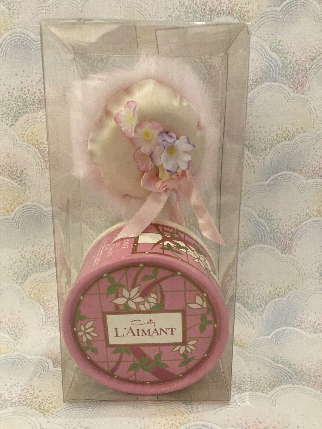 Coty L'aimant Luxury Dusting Powder & Pouf Puff 80g Unused Boxed ...