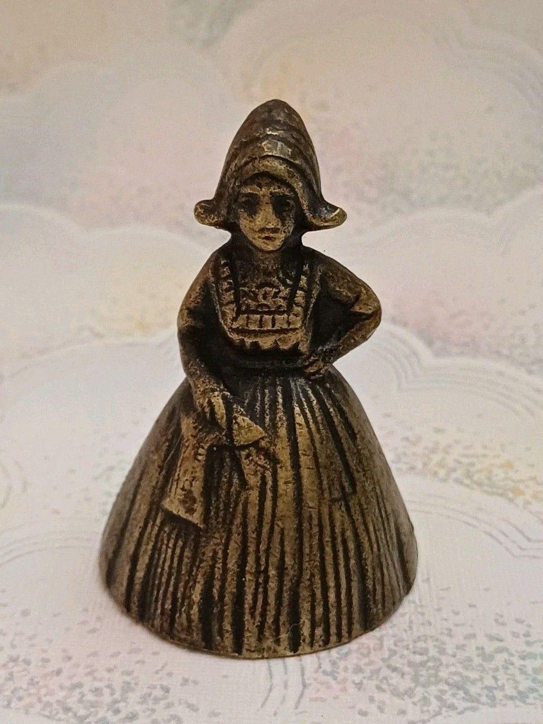 Vintage Brass Bell Welsh Crinoline Lady / Dutch Girl 7cm Tall - Etsy
