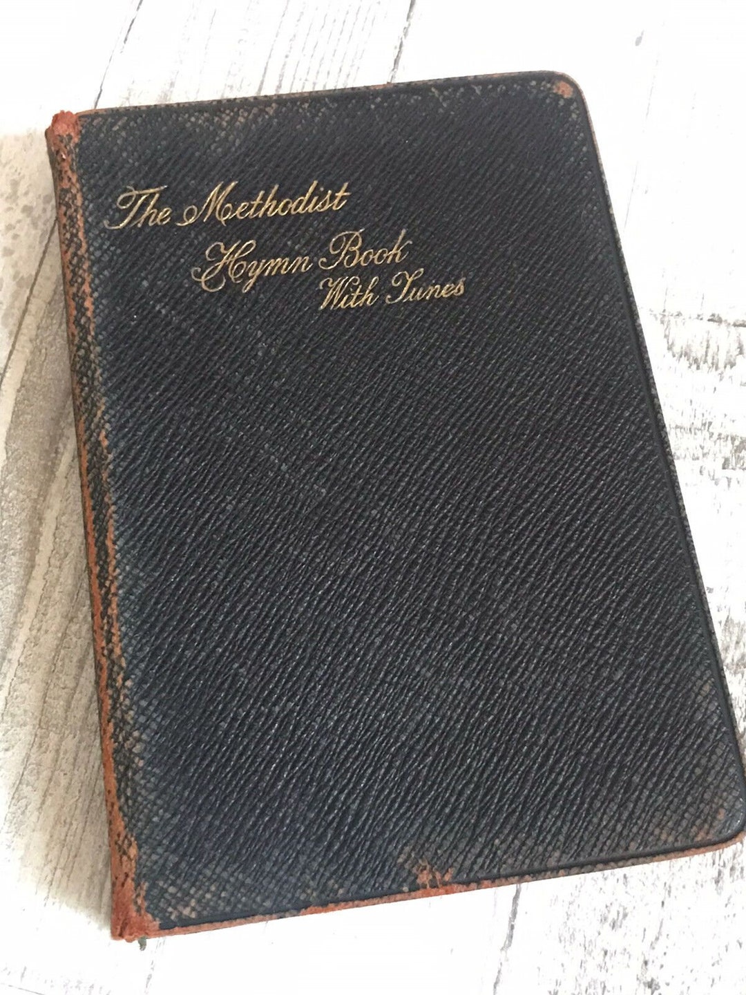The Methodist Hymn Book With Tunes 1923 Leather Bound Black & Gold - Etsy