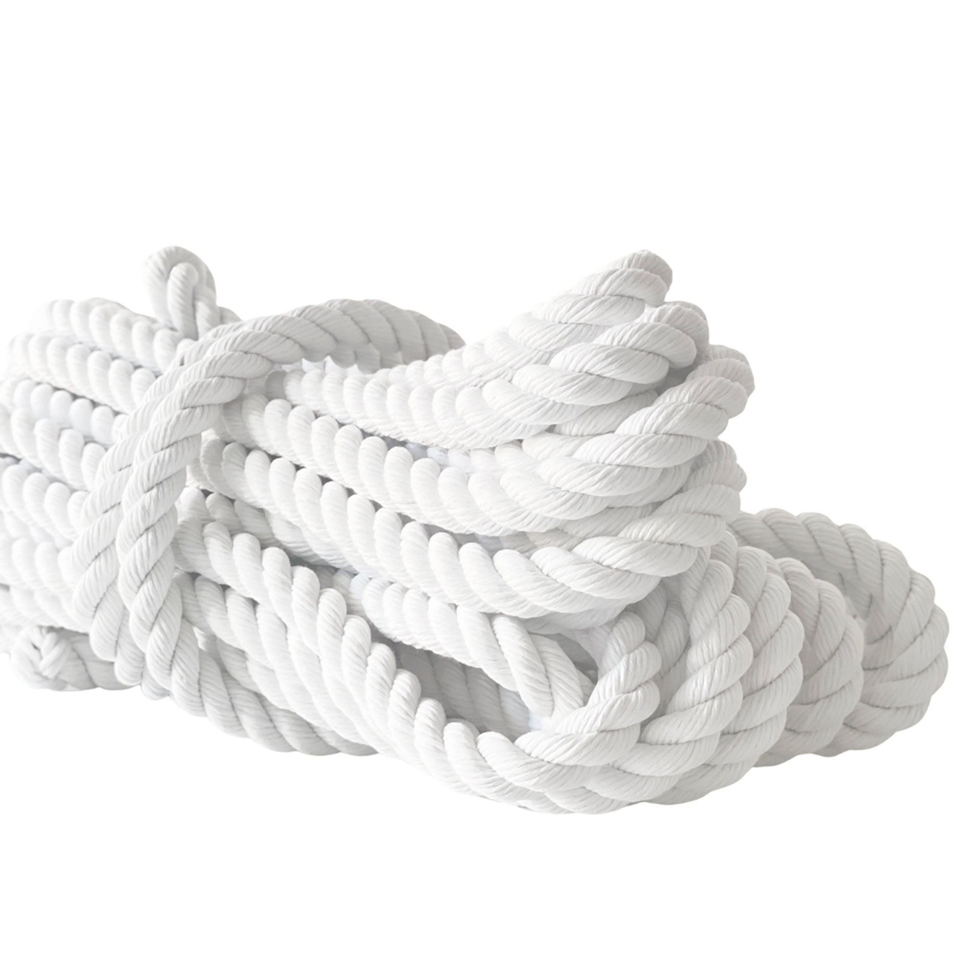 20mm Twisted White Cotton Rope, Natural Cotton Rope for DIY Projects ...