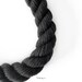 Twisted Black Cotton Rope 20mm, Premium Macrame Crafting Cord, Natural ...