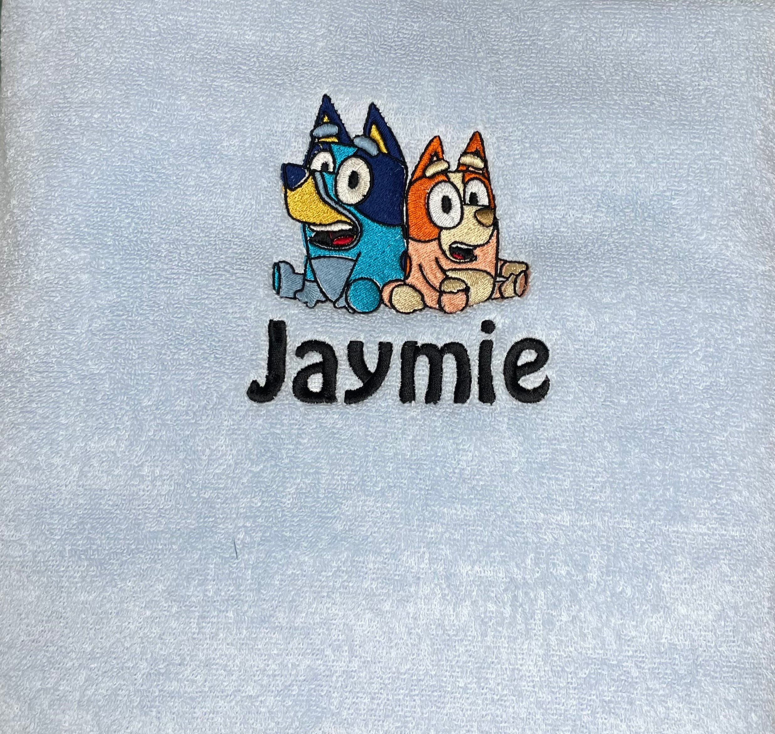 Towel Embroidered - Bluey and Bingo - Etsy Australia