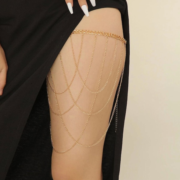 Thigh Chain Jewelry - Etsy