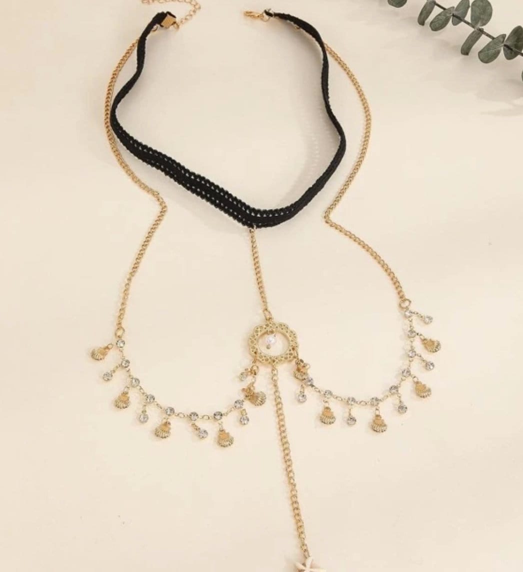 Ring Decor Layered Thigh Chain , Gold Leg Chain , Thigh Leg Chain ...