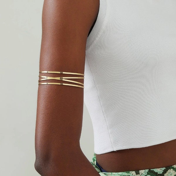 Gold Arm Band - Etsy