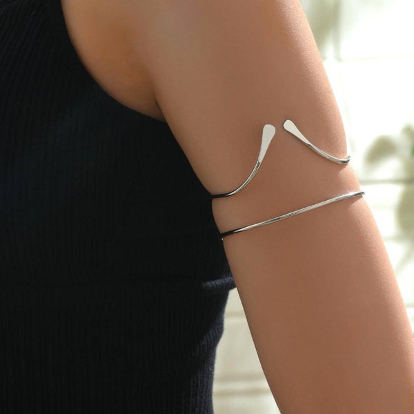 Gold Arm Cuff - Etsy