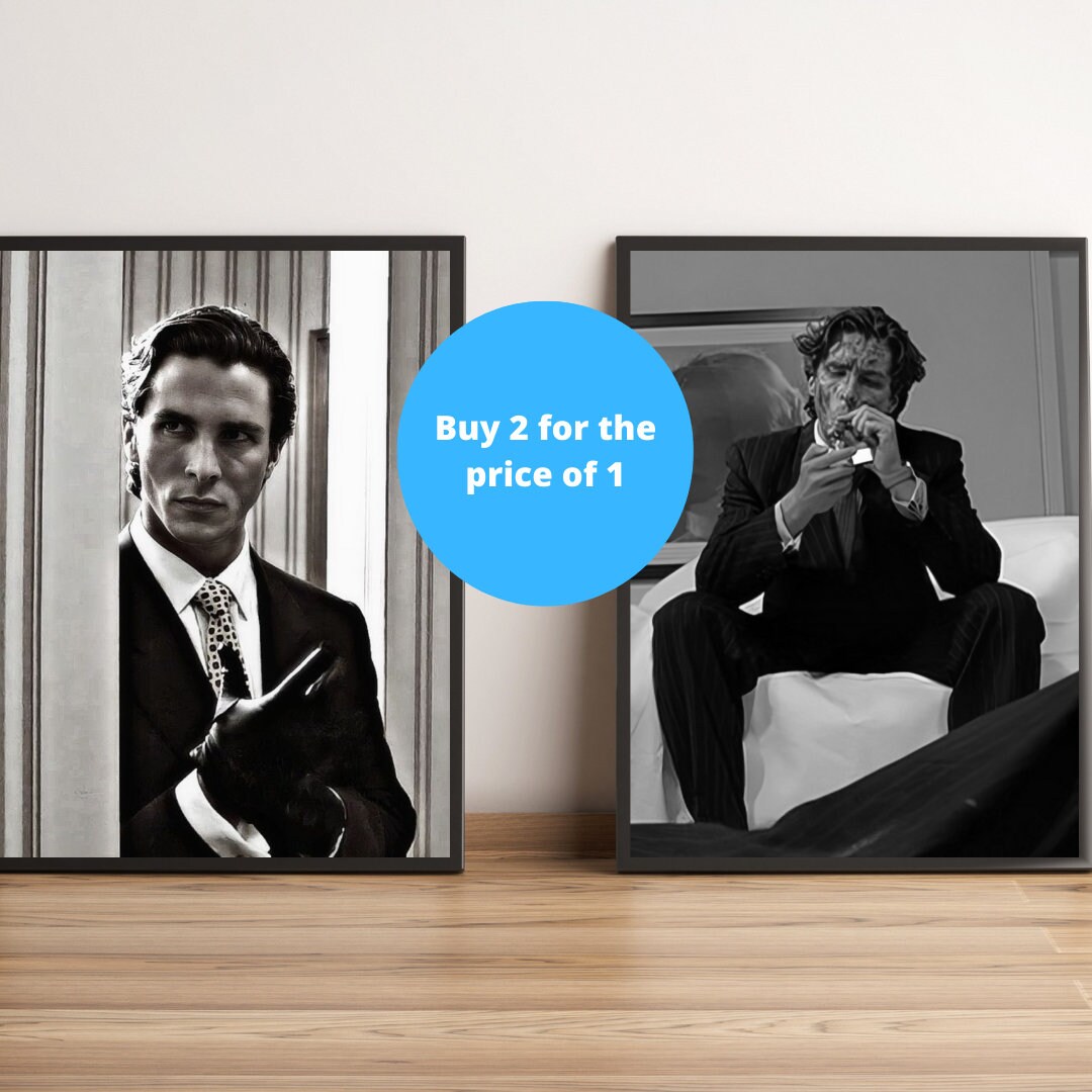 Patrick Bateman Poster American Psycho Poster Print Black - Etsy UK