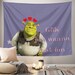 Funny Meme Tapestry Shrek Tapestry Wall Hanging Aesthetic Art - Etsy