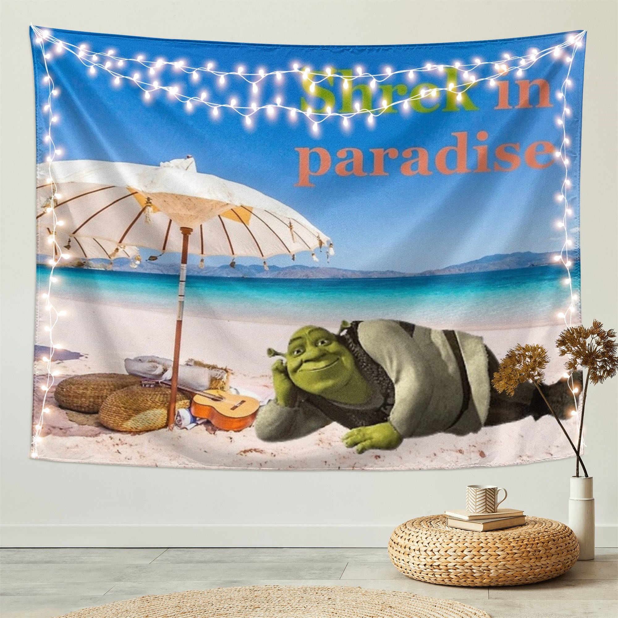 Funny Meme Tapestry Shrek Tapestry Wall Hanging Poster - Etsy