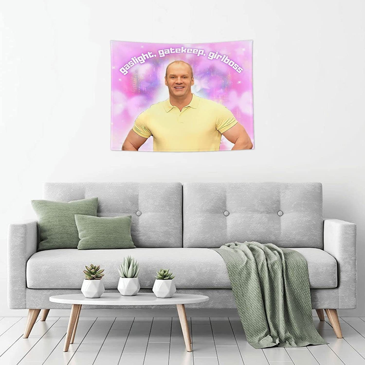Bob Duncan Tapestry Gaslight Gatekeep Girlboss Funny Tapestrys sold by ...