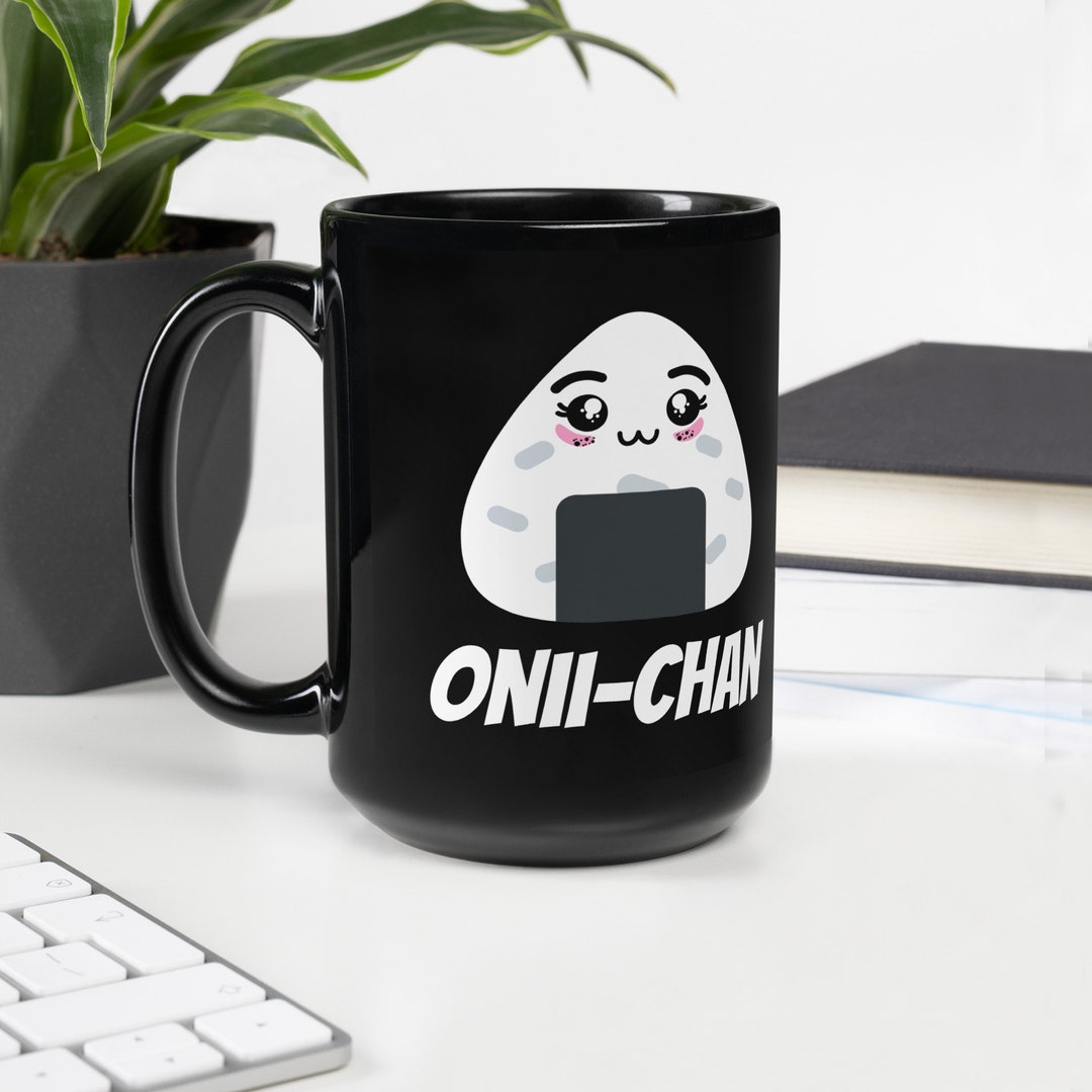 Onii-chan Onigiri Black Glossy Mug - Etsy