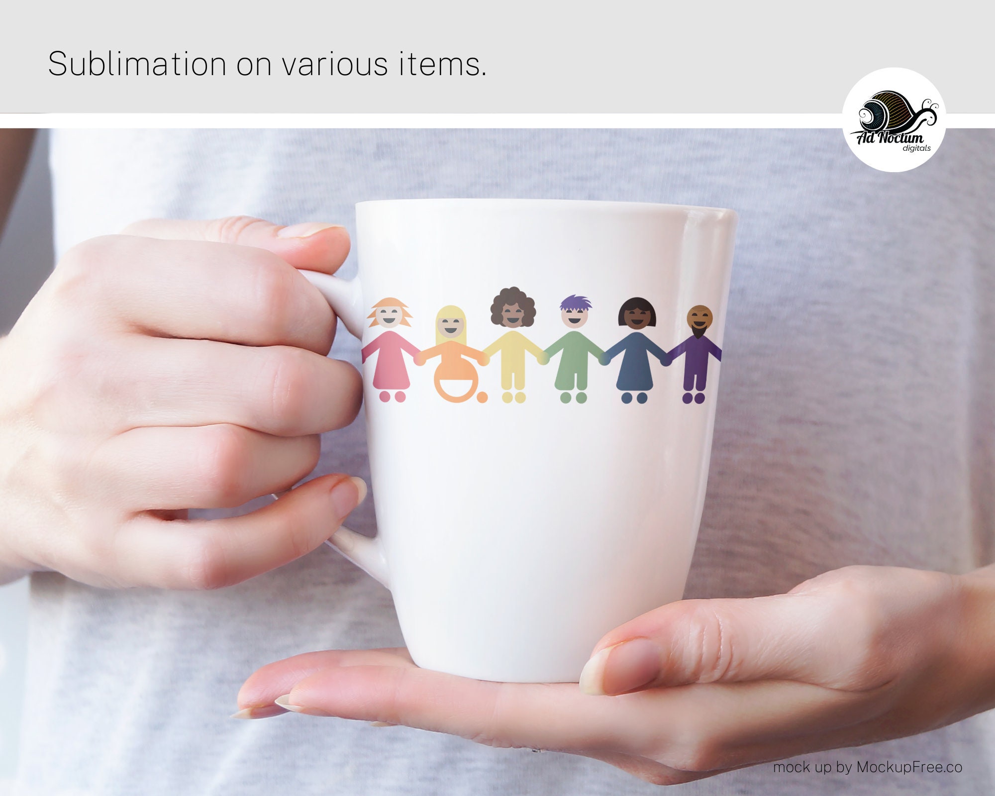 Diversity SVG, PNG and PDF. Border, Banner of People Holding Hands ...