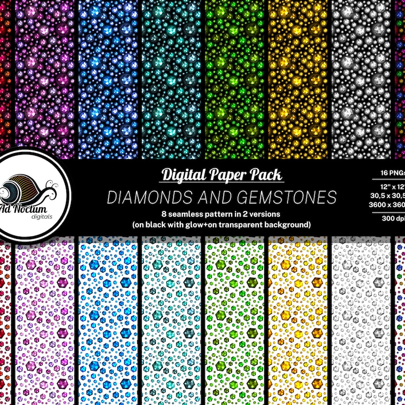 Digital Rhinestone Paper - Etsy