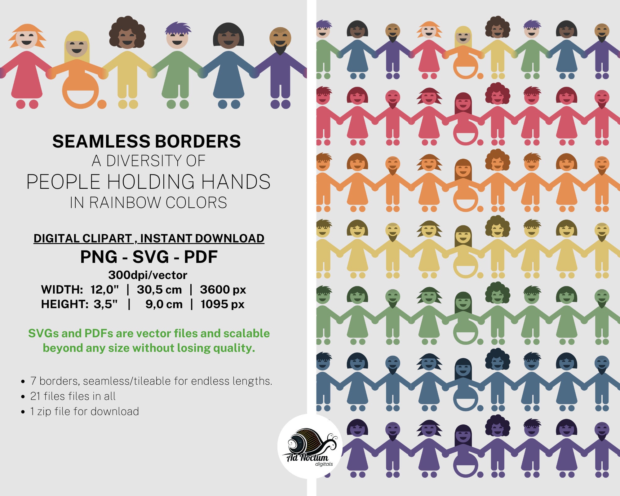 Holding Hands Border