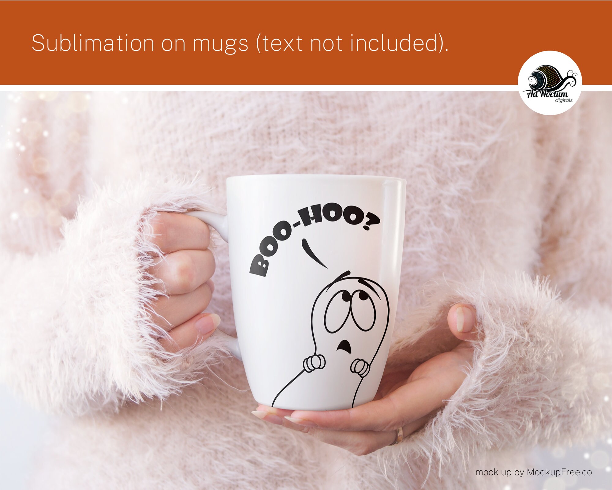 Ghost Clipart Bundle, Minimalistic, Cute Halloween Ghosts With Funny ...