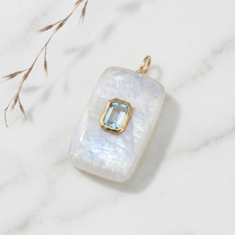 Moonstone Rectangular Beads - Etsy