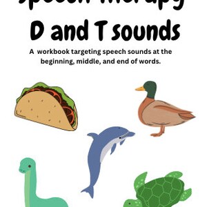 Speech Therapy, D and T Sounds, Speech Therapy Materials, Speech ...