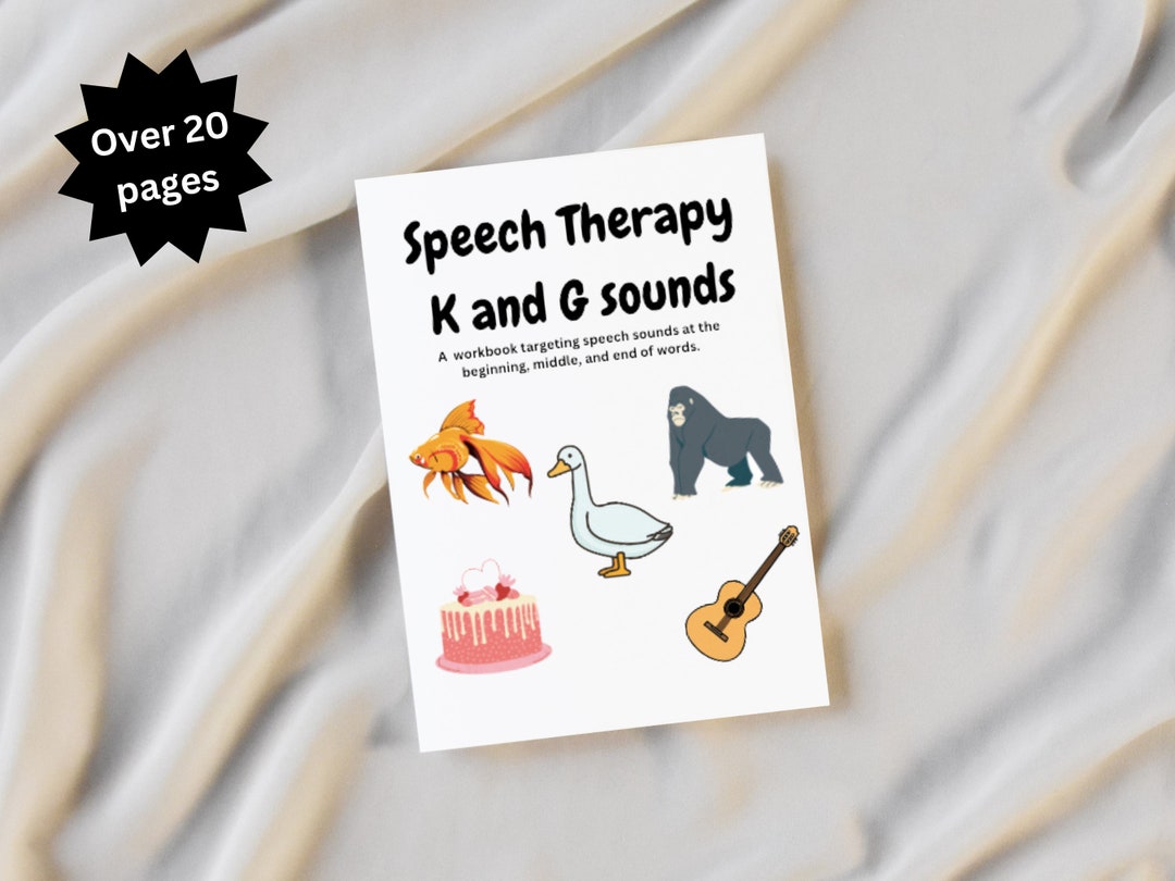 Speech Therapy, K and G Sounds, Speech Therapy Materials, Speech ...