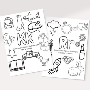 Speech Therapy Coloring Book, SLP Therapy Activities, Speech Therapy ...