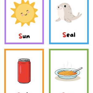 S&Z Articulation Flashcards, Speech Therapy Materials, Speech Therapy ...