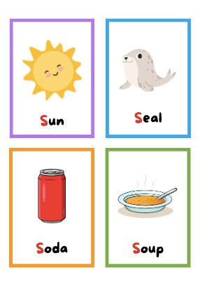 S&Z Articulation Flashcards, Speech Therapy Materials, Speech Therapy ...