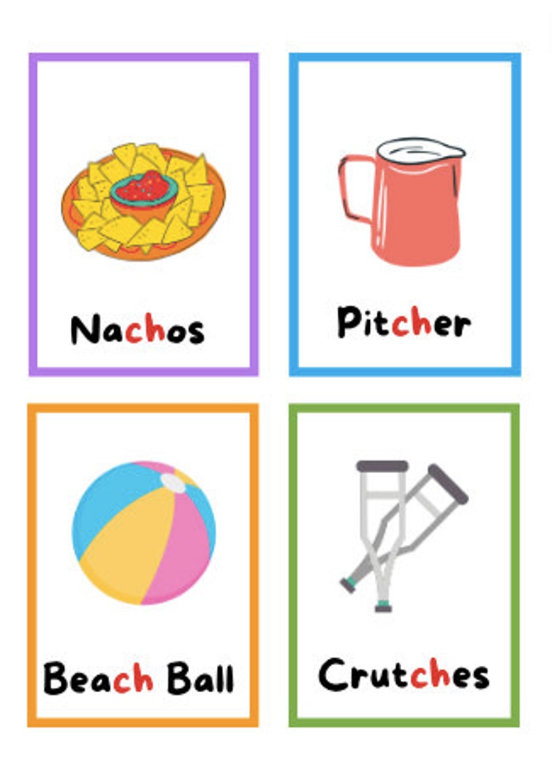 SH & CH Articulation Flashcards, Speech Therapy Materials, Speech ...