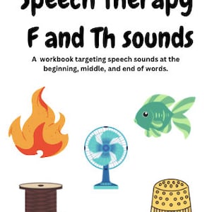 Speech Therapy, F and Th Sounds, Speech Therapy Materials, Speech ...